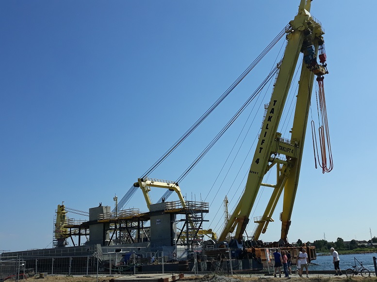 Kran ankommet til Sydhavnen - Vordingborg In